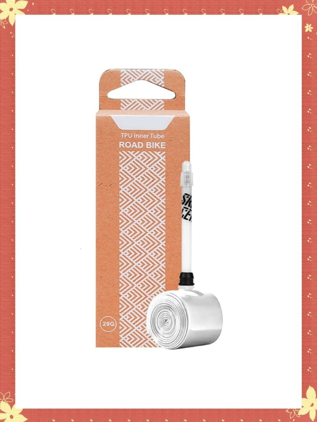 Противопрокольная велокамера из силиконового ТПУ, 32С 65 мм