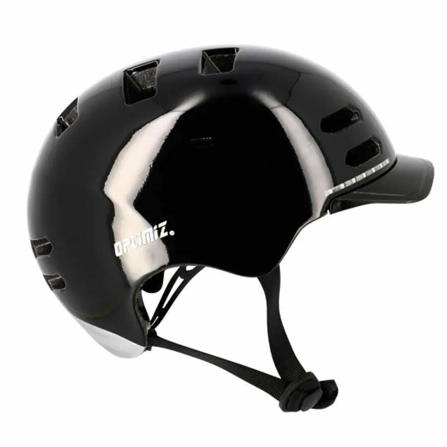 DECATHLON шлем защитный Optimiz O370, черный, размер M/55-58 см