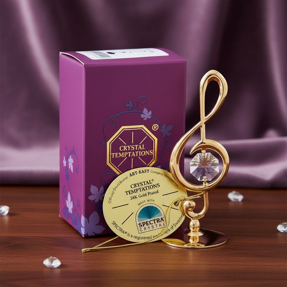 Фигурка Скрипичный ключ AR-1026 Crystal Temptations США Металл, кристалл