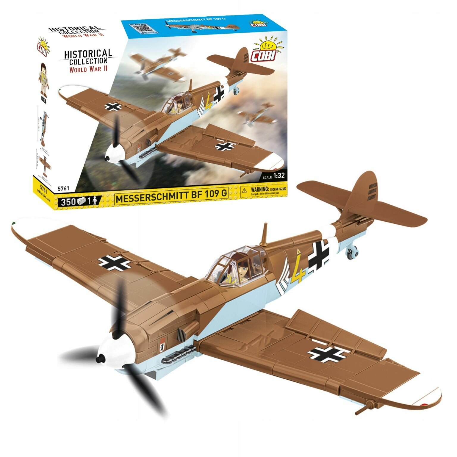 Конструктор Cobi Historical Collection World War II - Самолёт Messerschmitt BF 109 G, 350 эл. - 5761