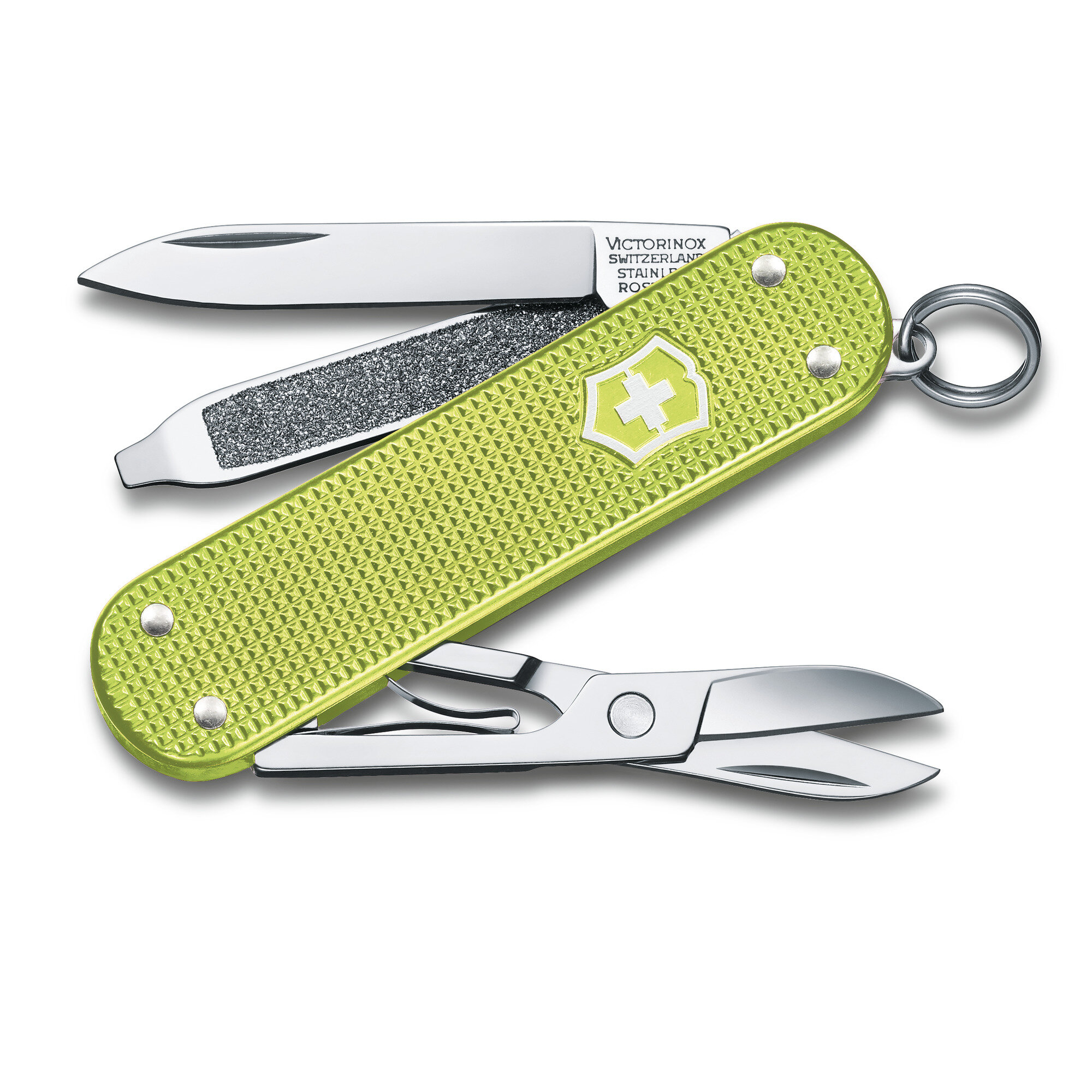Нож-брелок Classic SD Alox Colors Lime Twist (5 функций) VICTORINOX 0.6221.241G