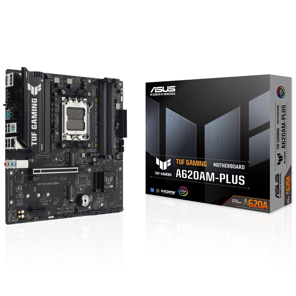 Материнская плата ASUS TUF GAMING A620AM-PLUS, AM5, AMD A620A, Micro-ATX, RTL (90MB1N30-M0EAY0)