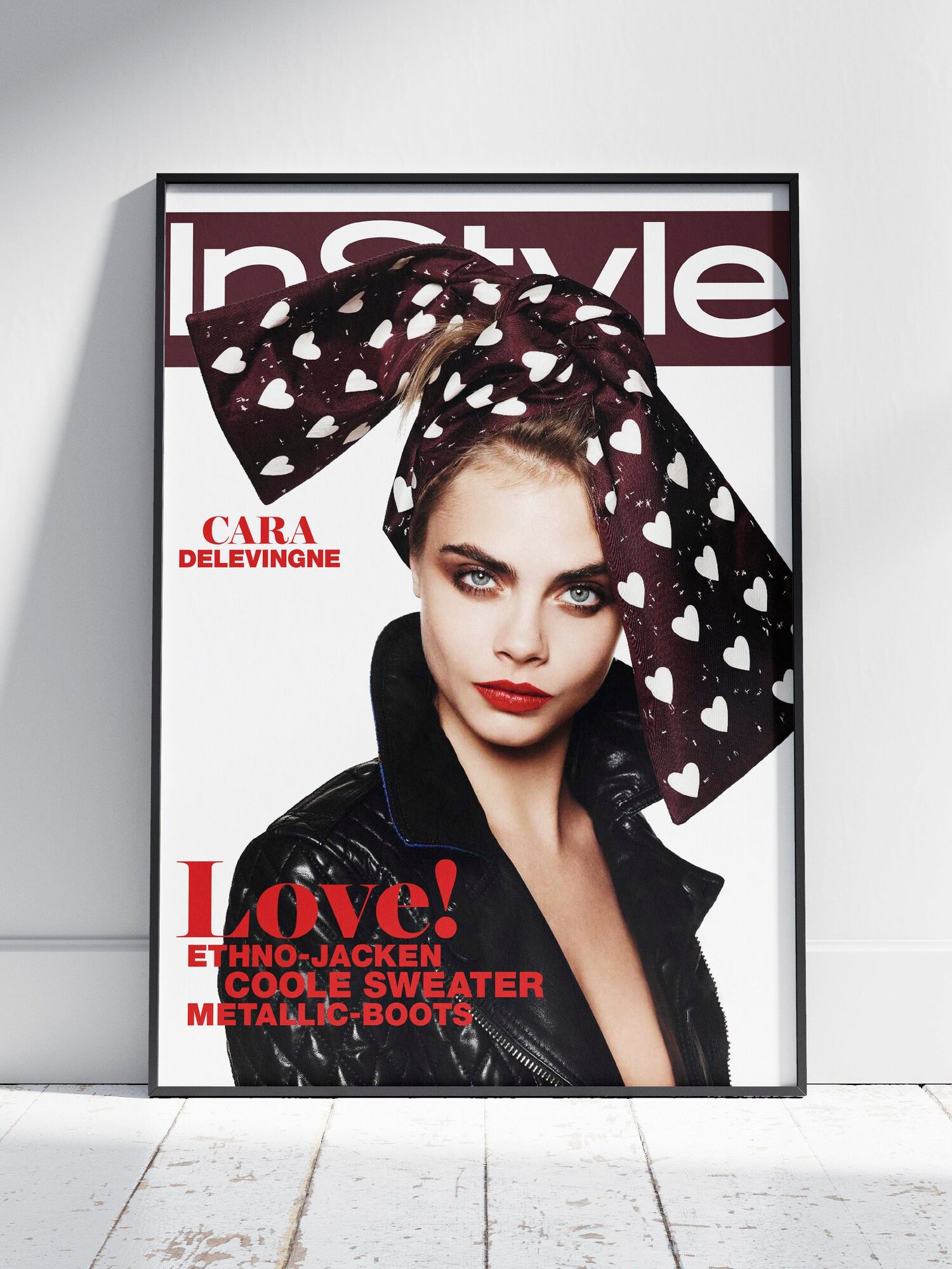 Плакат на стену для интерьера Кара Делевинь (Cara Delevingne 6) - Постер по модели, бренду и моде формата A4 (21x30 см)