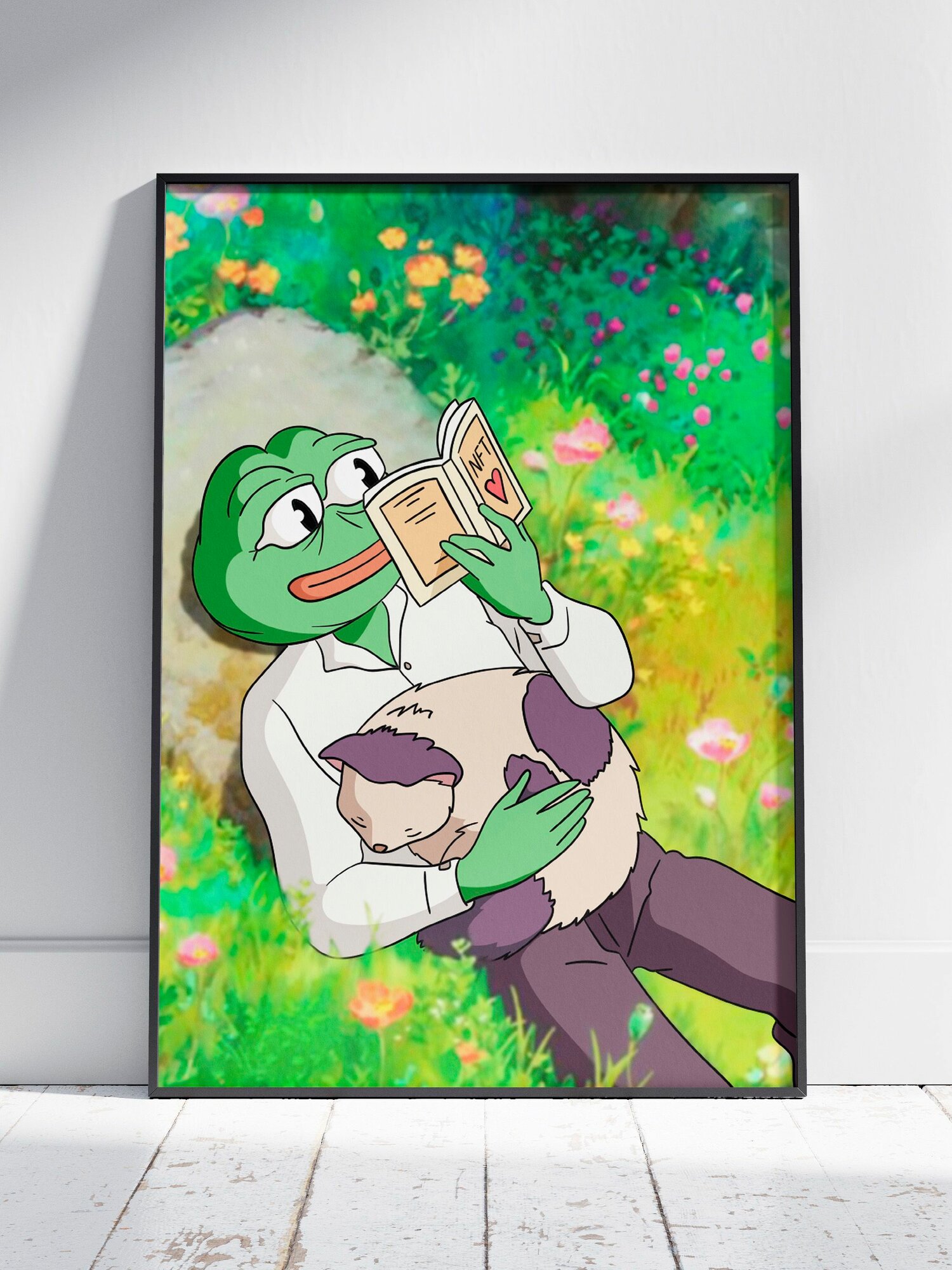 Плакат на стену для интерьера Лягушка Пепе (Pepe The Frog 4) - Постер по интернет мему формата A4 (21x30 см)