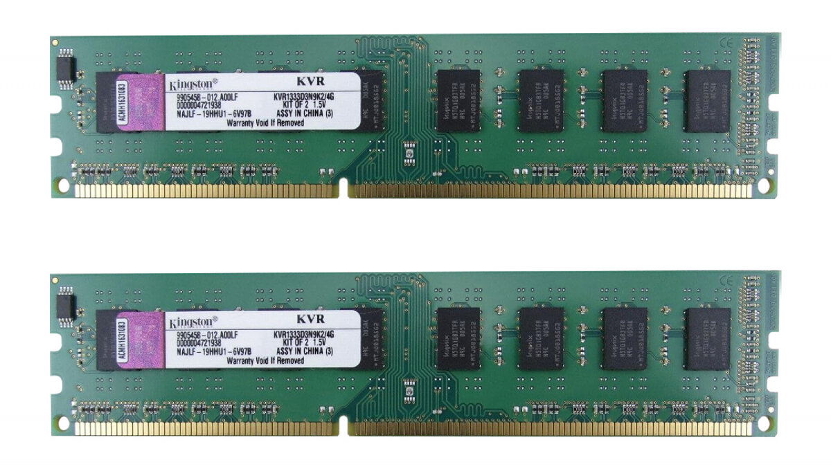 Оперативная память Kingston KVR1333D3N9K2/4G DDRIII 4Gb