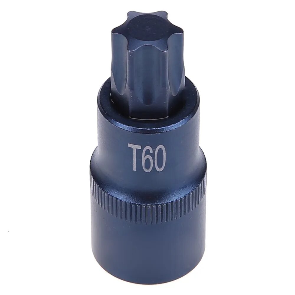 Торцевой ключ-переходник Torx T60 с квадратным хвостовиком 1/2 дюйма и длиной 55 мм