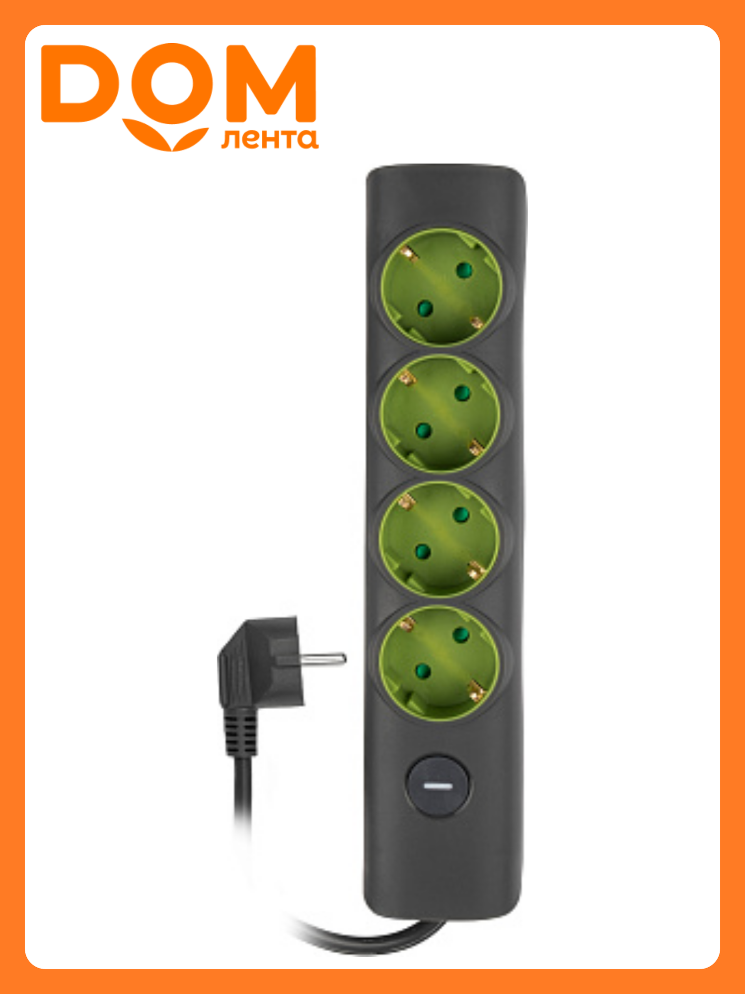 Удлинитель с выключателем и заземлением JAZZway ET-04-300G (4 x 3,0)