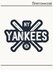 Термонаклейка для одежды и аксессуаров DTF-печать Yankees