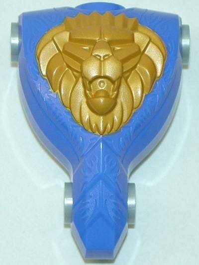 Деталь Lego 53346c01pb01 Large Figure Torso KK with King Mathias Pattern - Series 2 - Lion Head Relief