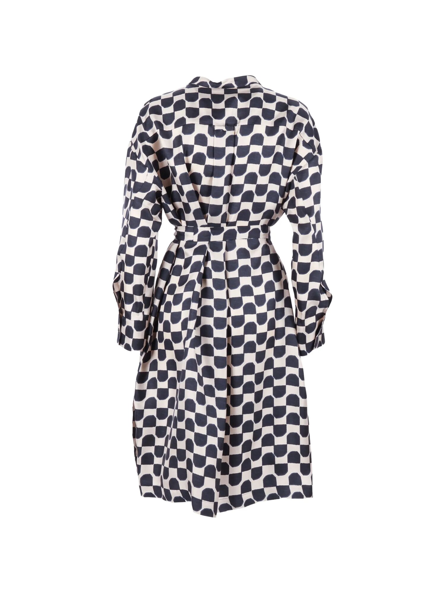 Платье Max Mara Geometric pattern tie dress, размер 44, черный — фото 1