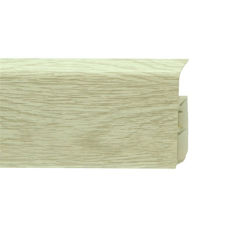 Плинтус пластиковый Winart Quadro 80 мм Дуб льняной 323, 1 шт.