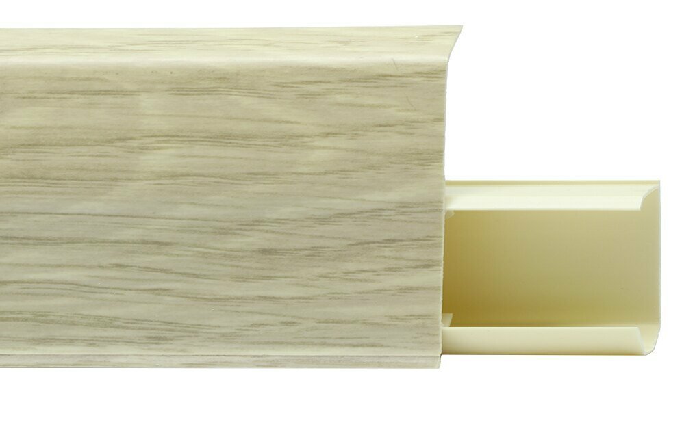 Плинтус пластиковый Winart Tera 72 мм Дуб Анкор 718, 1 шт.