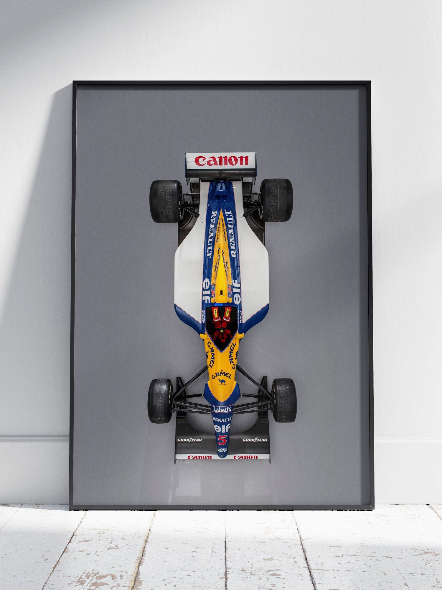 Плакат на стену для интерьера Авто и Мото (Уильямс FW14B - Williams FW14B) - Постер по транспорту формата A4 (21x30 см)