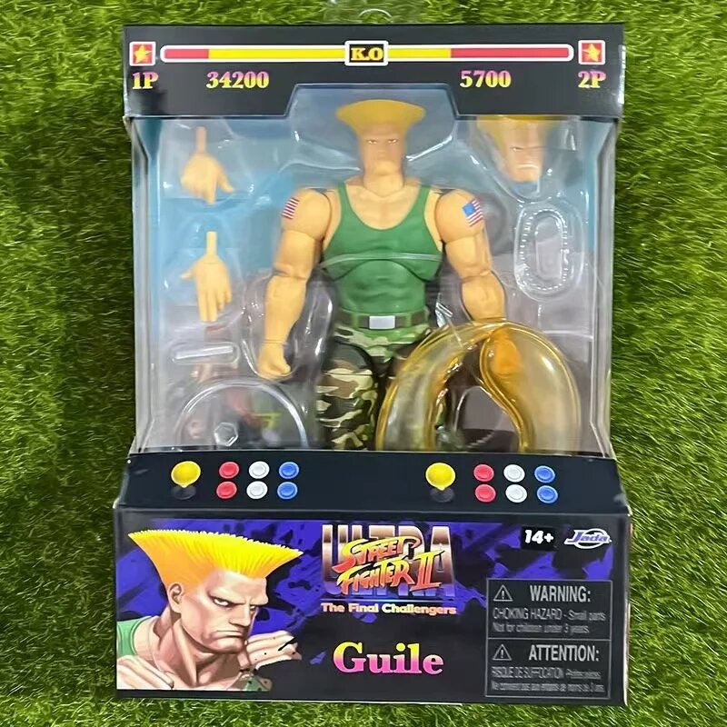 Bandai Street Fighter II Guile Фигурка 6 дюймов, Желтый