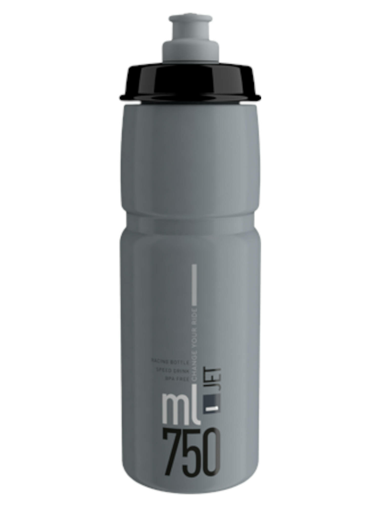 Фляга Elite Jet 750 мл Grey/Black Logo (мл:750)