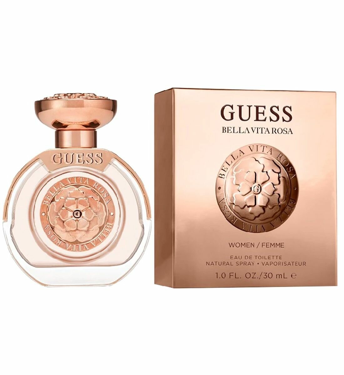 Туалетная вода Guess Bella Vita Rosa, женская, фруктово-цветочная, 30мл