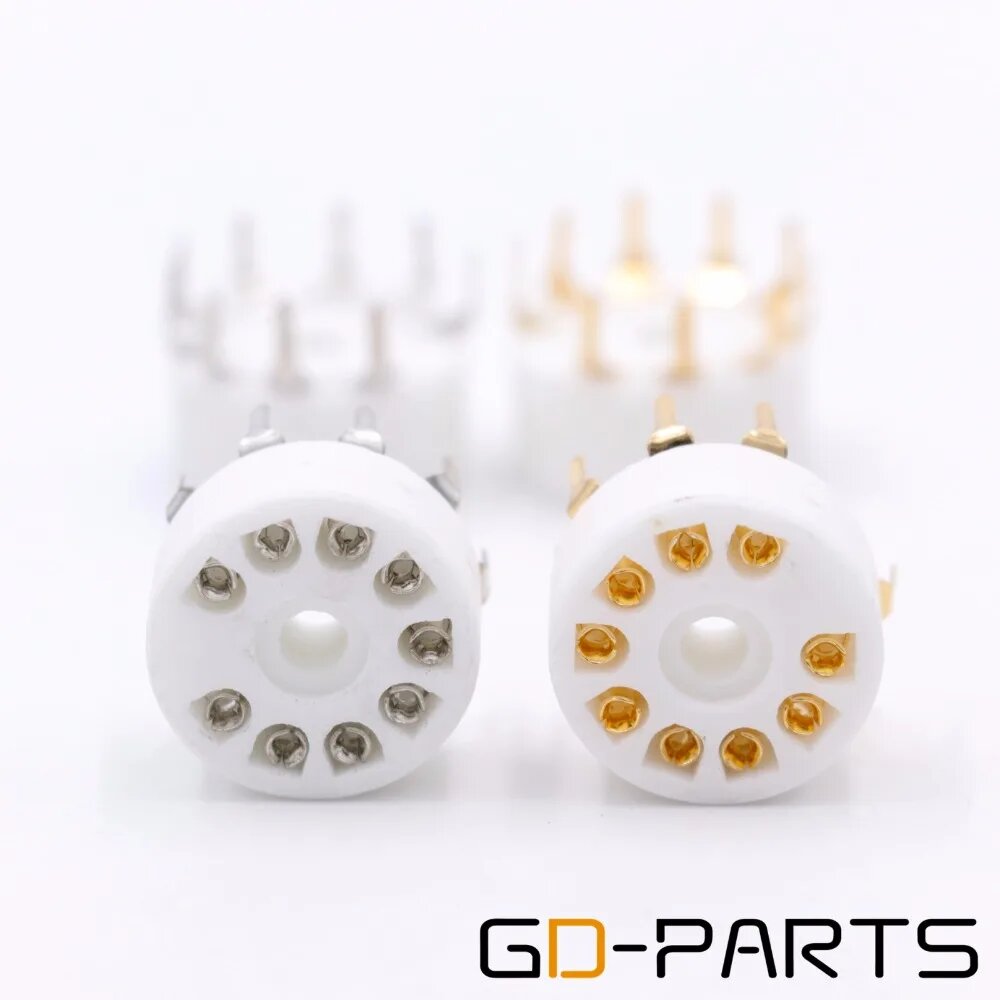 Керамические разъемы для ламп GD-PARTS, 10 шт, GOLD PLATED