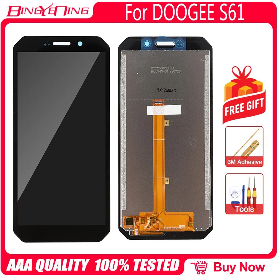 ЖК-дисплей для DOOGEE S61 Black