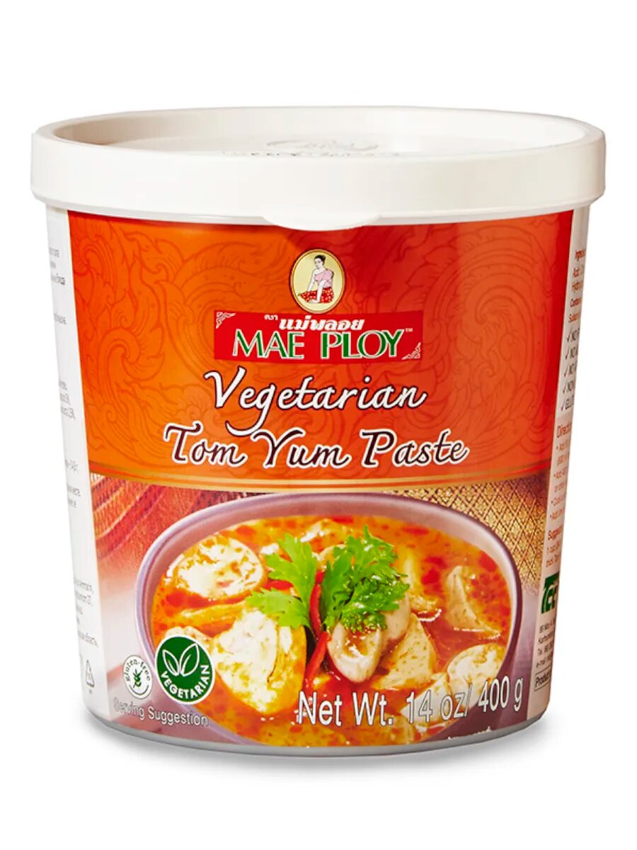 Паста Mae Ploy Том Ям, вегетарианская, тайская кухня, 400 гр. — фото 1