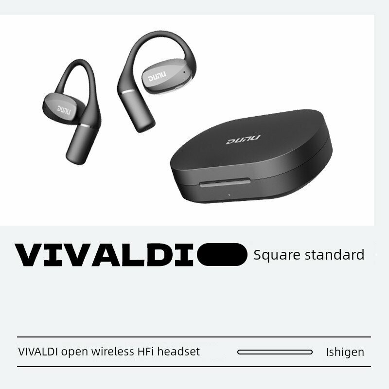 Наушники DuNu HiFi OWS беспроводные Bluetooth открытого типа цвет янтарный черный для комфортного повседневного