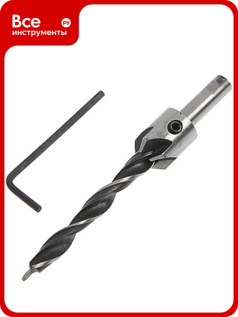 Сверло с зенкером (8х110 мм) тундра 4506453
