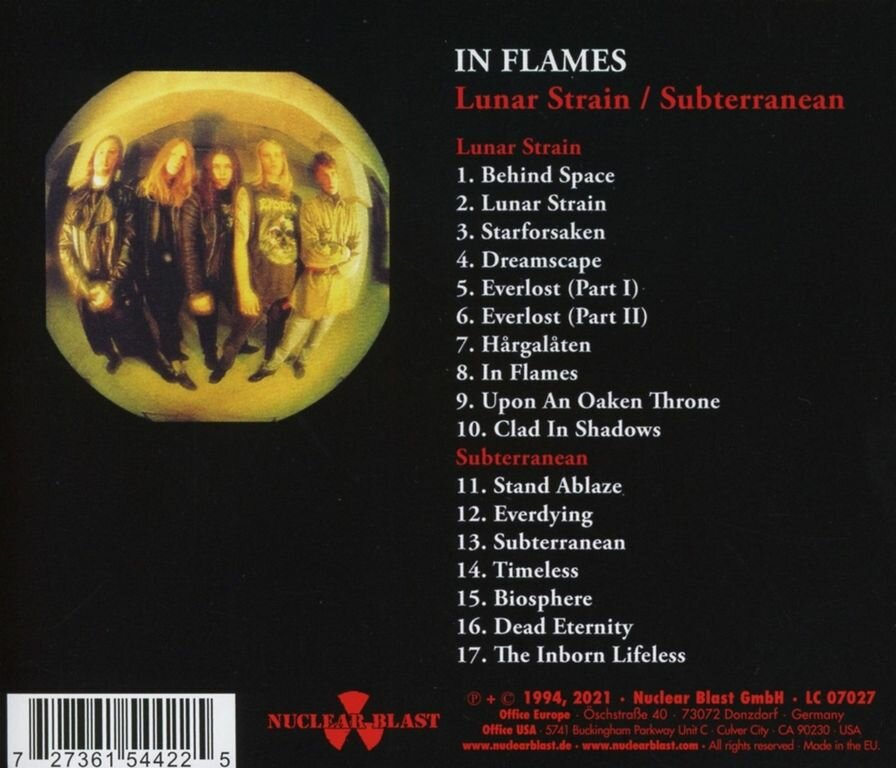 Фирменное издание In Flames - Lunar Strain / Subterranean CD