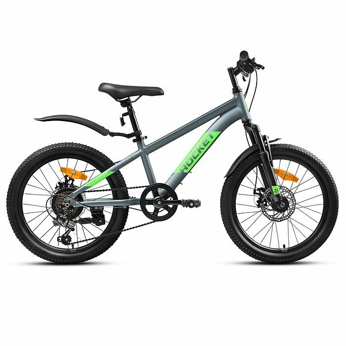 Велосипед Oubaoloon Rocket Crux 4.0, диаметр колес 20", размер 11", серый 20AD. CRUX4.11GR.26