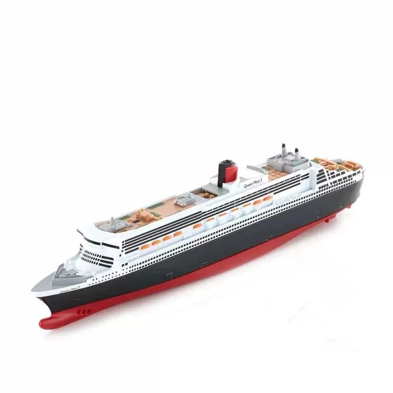Модель корабля Queen Mary 2, 1:1400, металл, белая, no box
