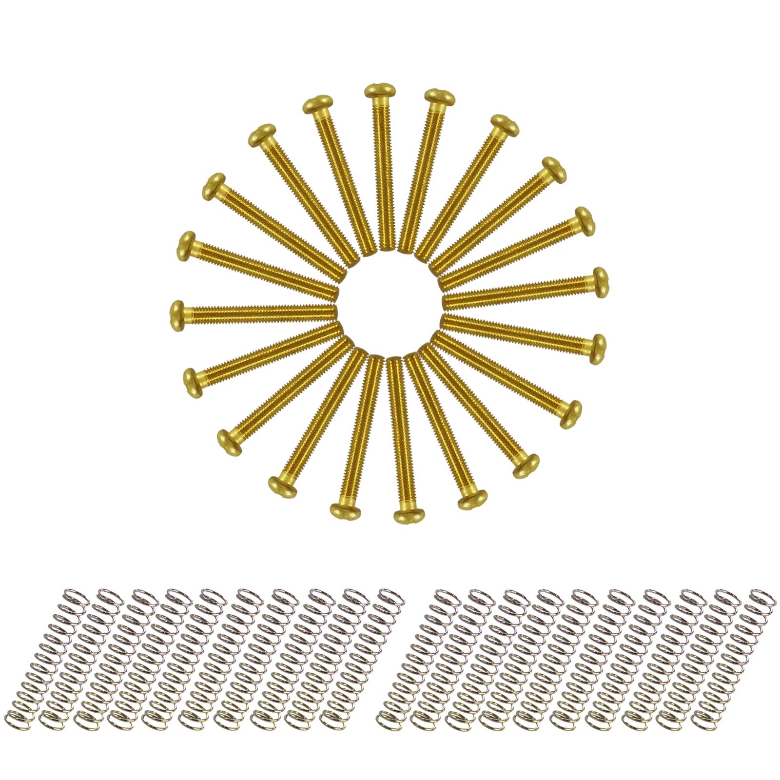 Винты для звукоснимателей Phrilam, Golden, 20 шт