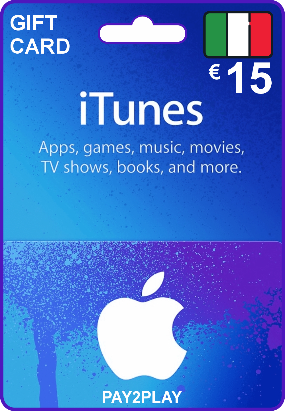 Подарочная карта Apple App Store&iTunes 15 € (Apple ID) / Италия / Пополнение Счета