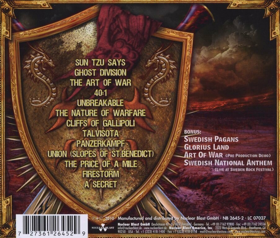 Фирменное издание Sabaton - The Art Of War Re-Armed CD
