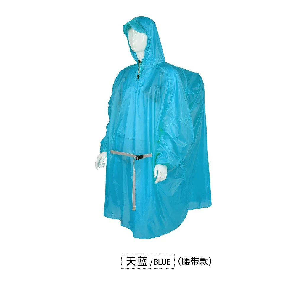 Пончо дождевик Blue with belt