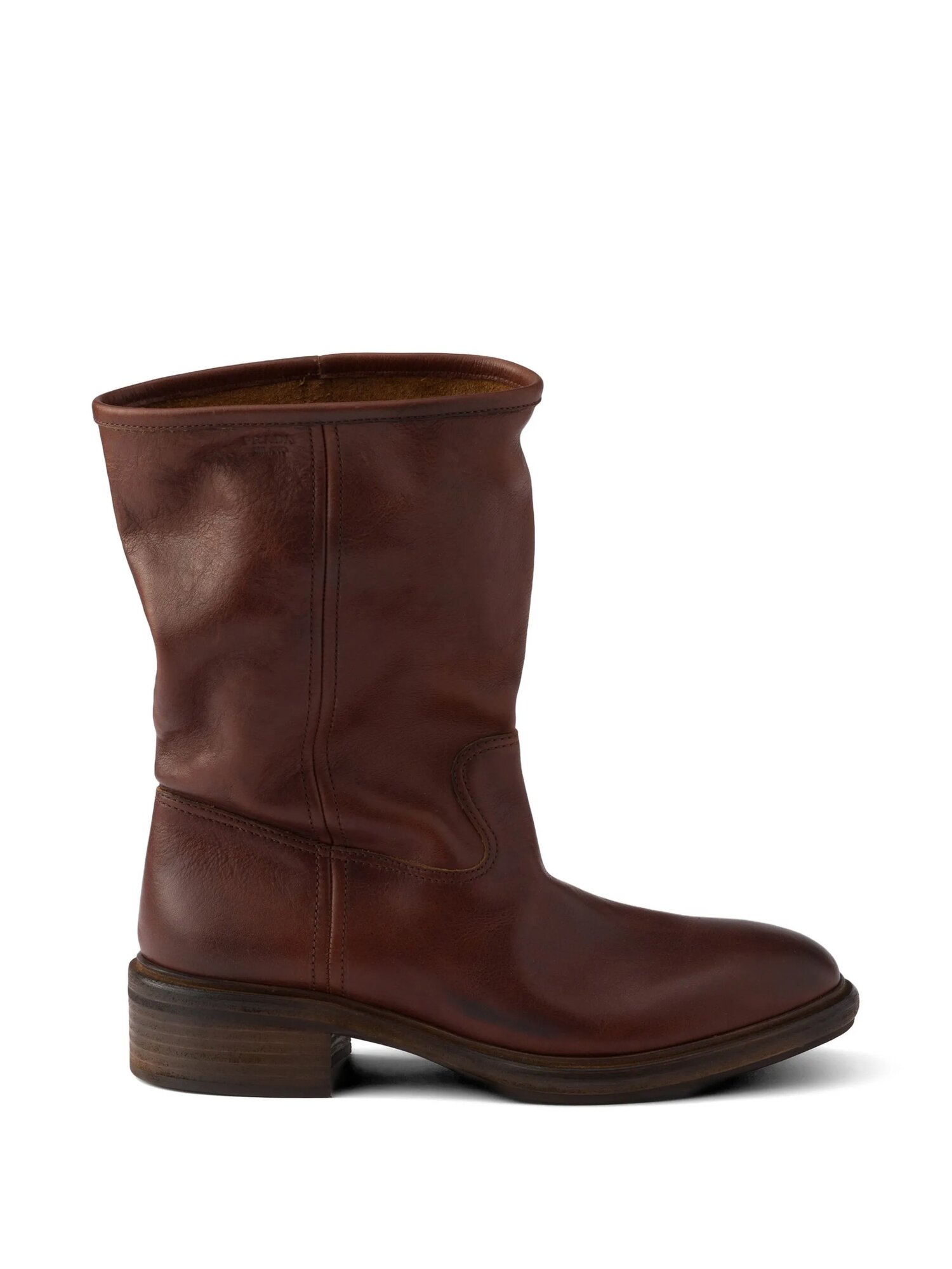 Ботинки Vintage-effect leather boots