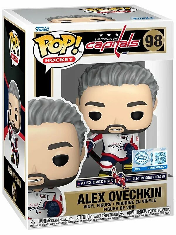 Фигурка Funko POP! NHL Capitals Alex Ovechkin (GR895) (Exc) (98) (Fun92301)