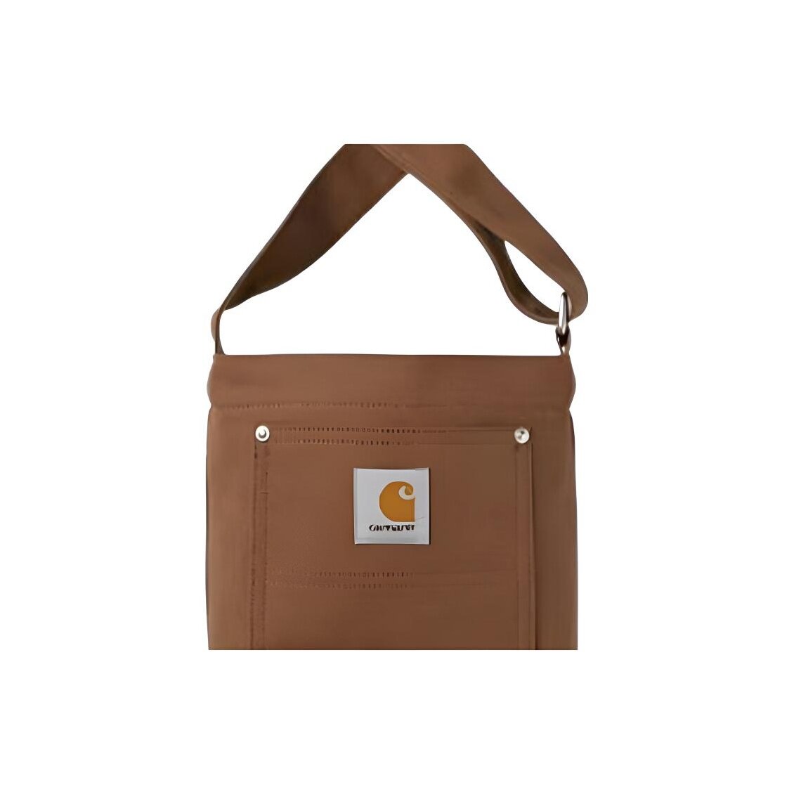 Сумка Carhartt WIP, фактура матовая, коричневый — фото 1