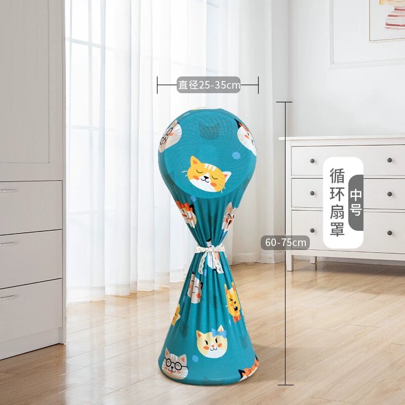 Чехол для мини-вентилятора с рисунком Глубокий синий кот - Средний размер