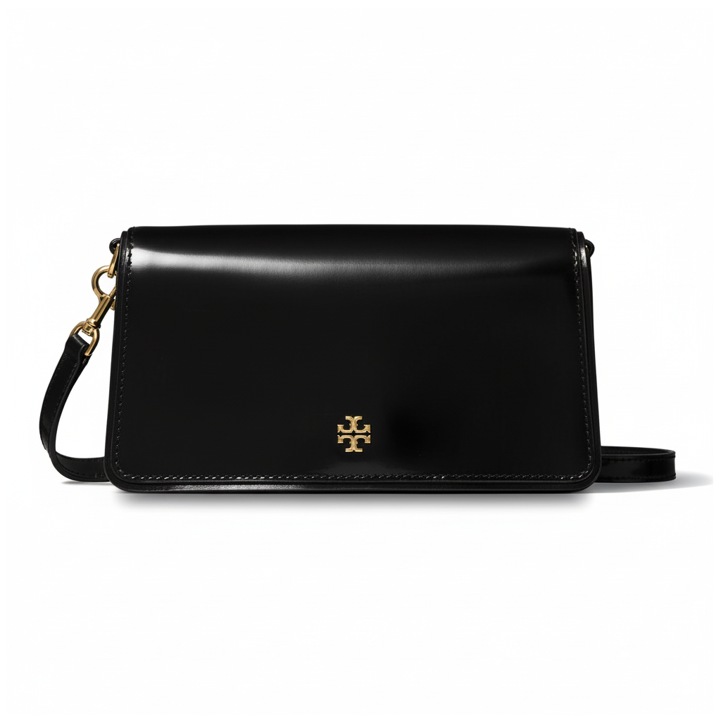 Сумка Tory Burch, фактура матовая, черный — фото 1