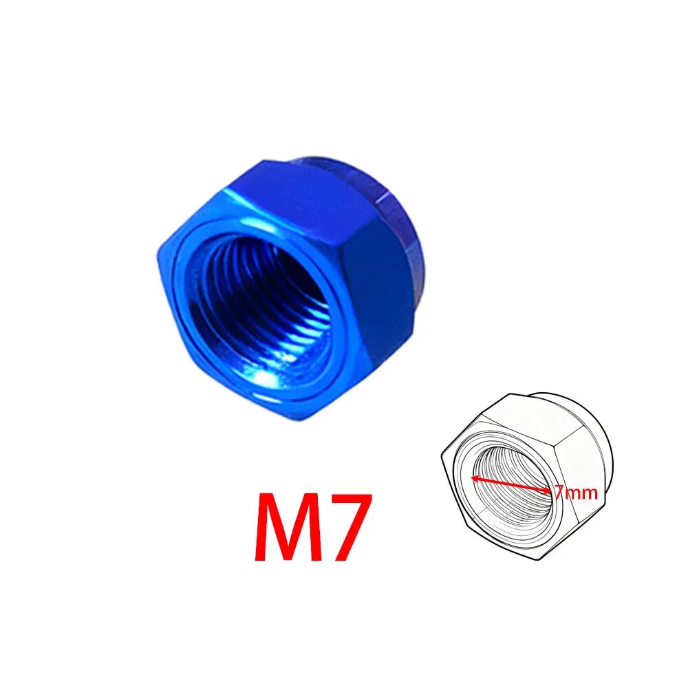 Гайка M7 BLUE синяя для DAIWA/SHIMANO