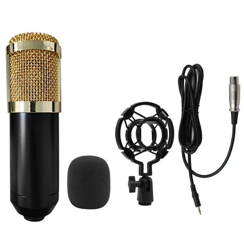 Микрофон BM 800 Black Gold, конденсаторный, кардиоидный
