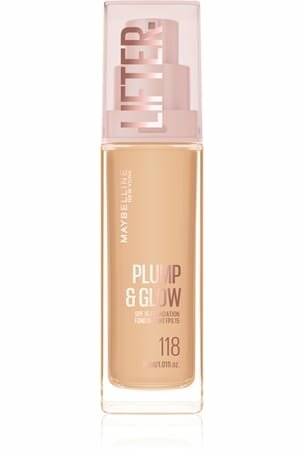 Тональный крем Maybelline New York Lifter Plump & Glow, оттенок 118, 30 мл