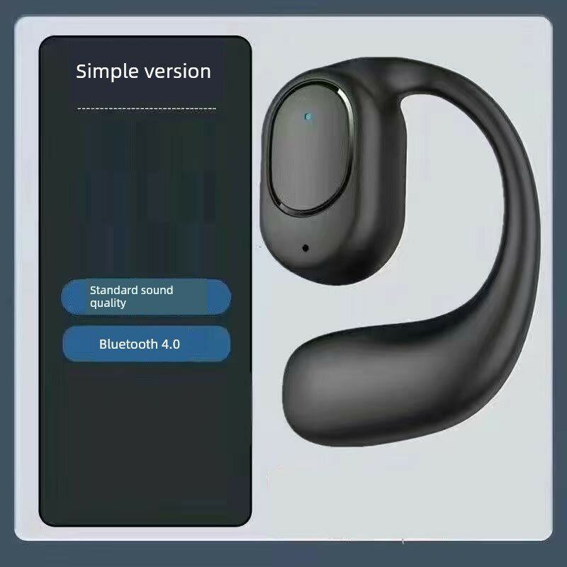 Костная проводимость беспроводные наушники Bluetooth с фиксированным левым ухом, 2-4 часа батареи, одноканальный дизайн