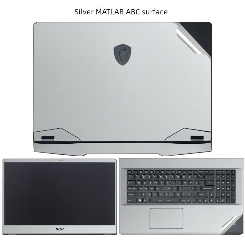 Защитная пленка для экрана и клавиатуры ноутбука MSI GP68HX - Серебристая матовая поверхность ABC
