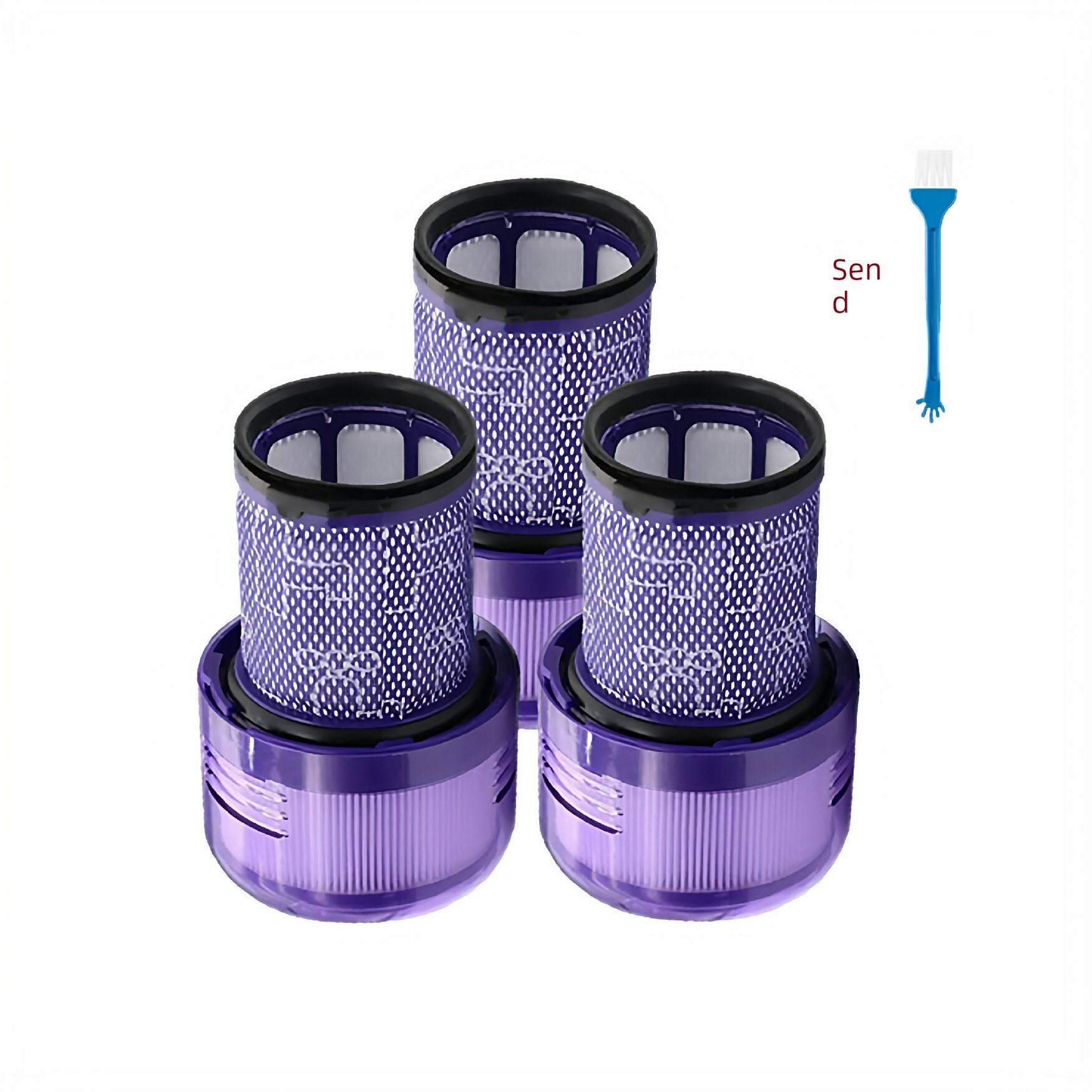 Подходит для фильтров пылесосов Dyson серии V12, фильтрующие элементы SV20/SV34/SV35/SV46, аксессуары. 3 фильтра и