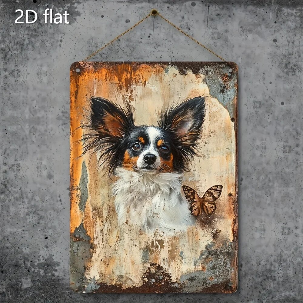 Металлическая табличка с изображением собаки CIFBUY 8x12 дюймов