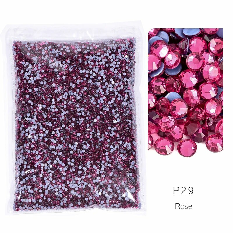 Стразы OLEeya Rose, SS8-14400pcs, Бордовый