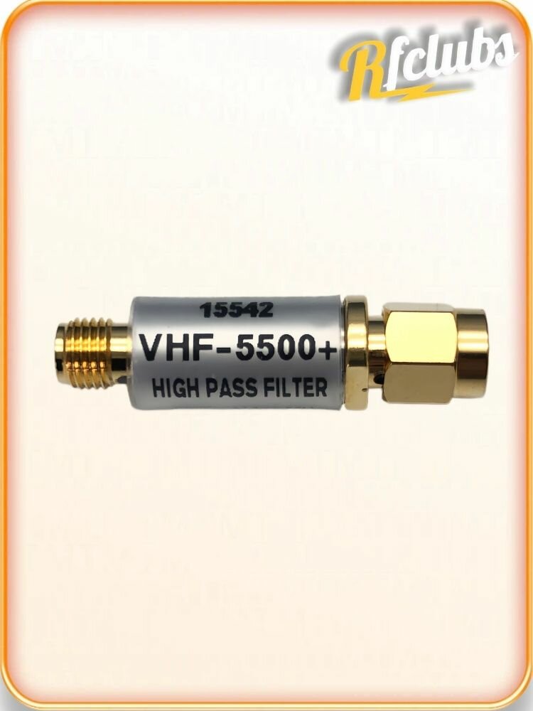 VHF-5500+ Фильтр высоких частот, полоса пропускания 6000 -11500 МГц