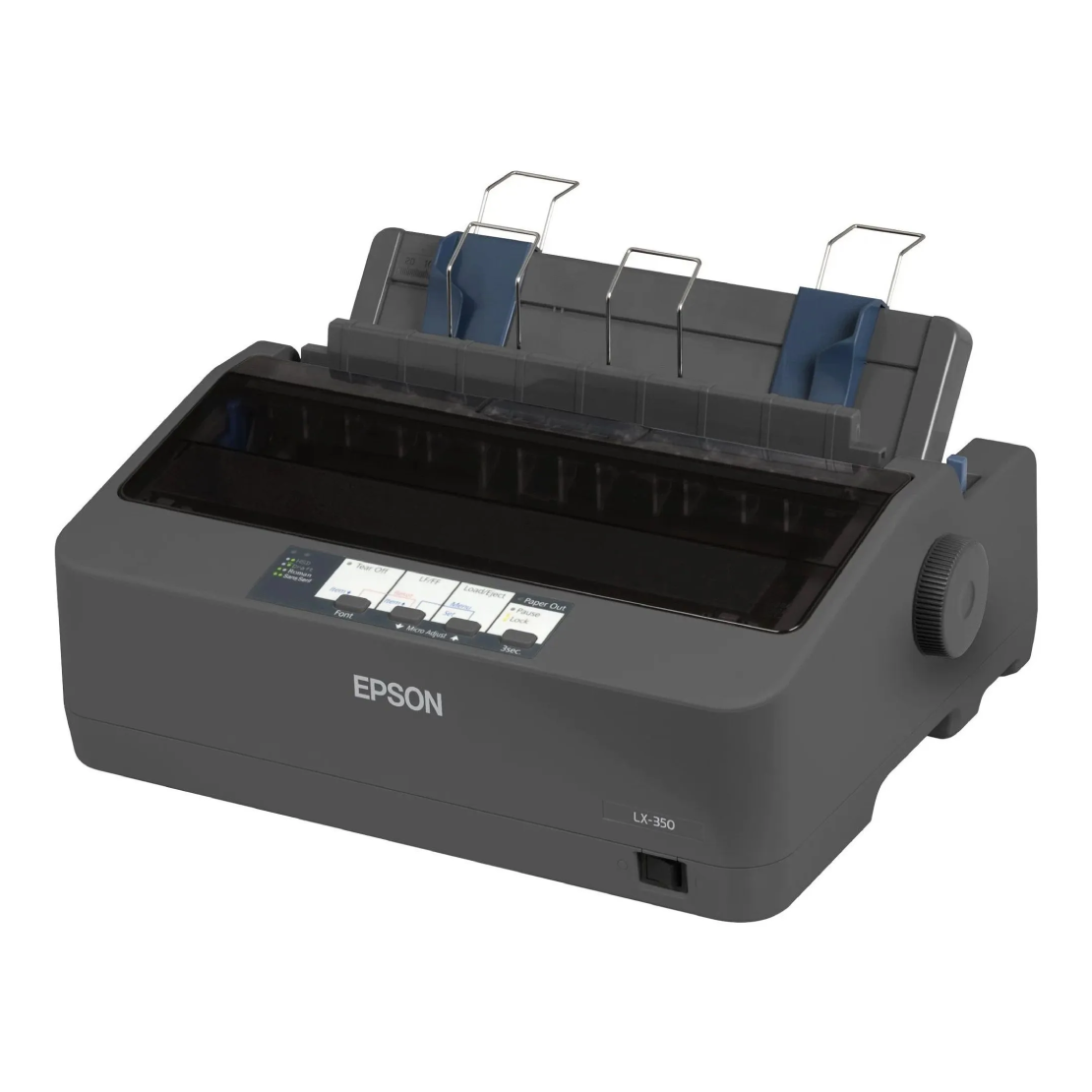 Принтер 9-игольный матричный EPSON LX-350, монохромный, A4, USB 2.0, черный — фото 1