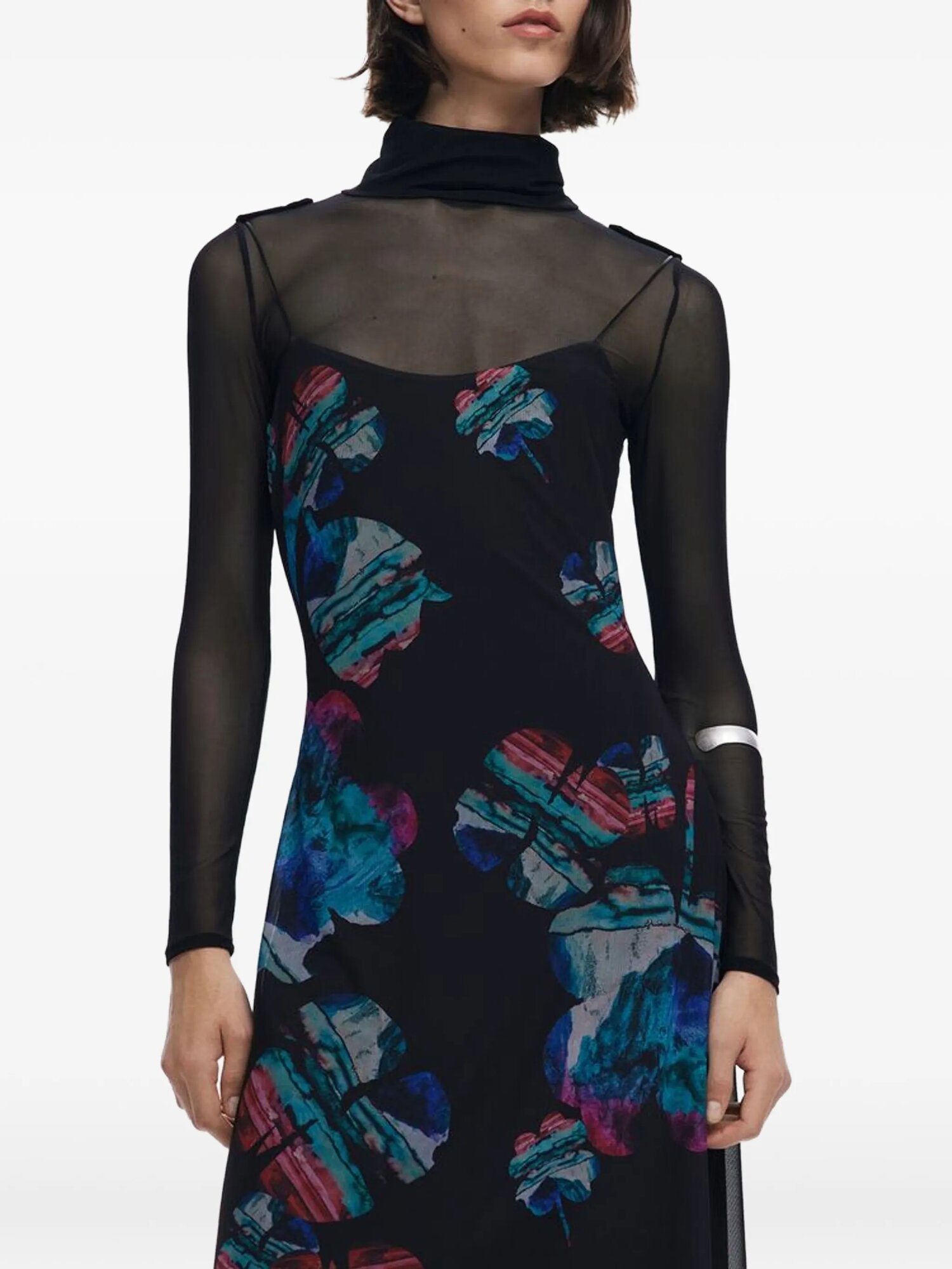 Платье Black Polyester Women Dress