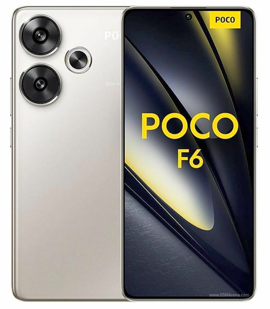 Poco Смартфон POCO F6 16/512 ГБ, золотой, хаки