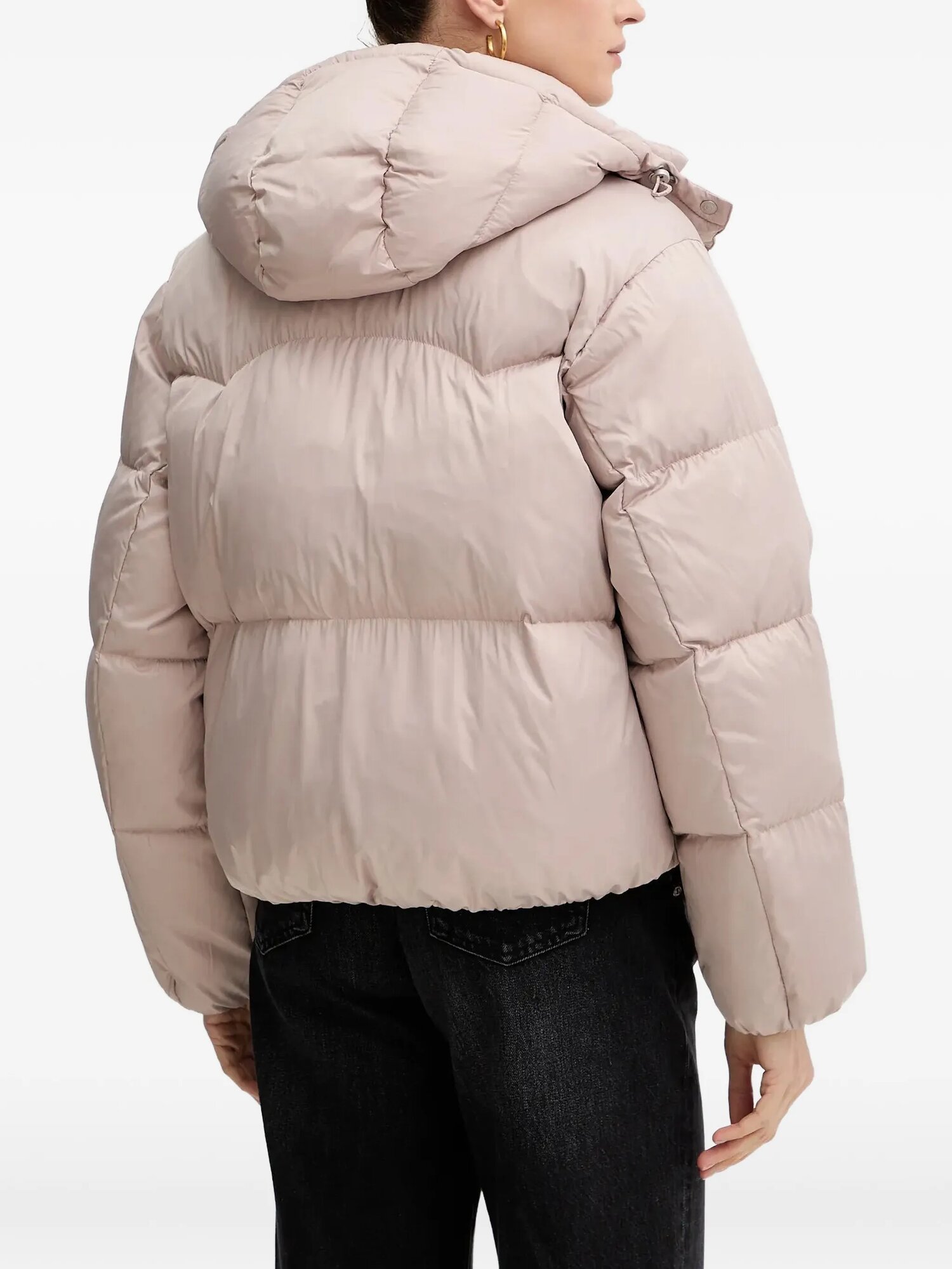 Куртка Levi's Hooded puffer jacket, размер XS, pink — фото 1